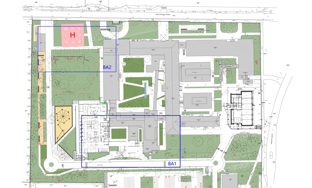 Krankenhaus Ludwigsfelde, Chirurgie - Hackenberg LandschaftsArchitekt